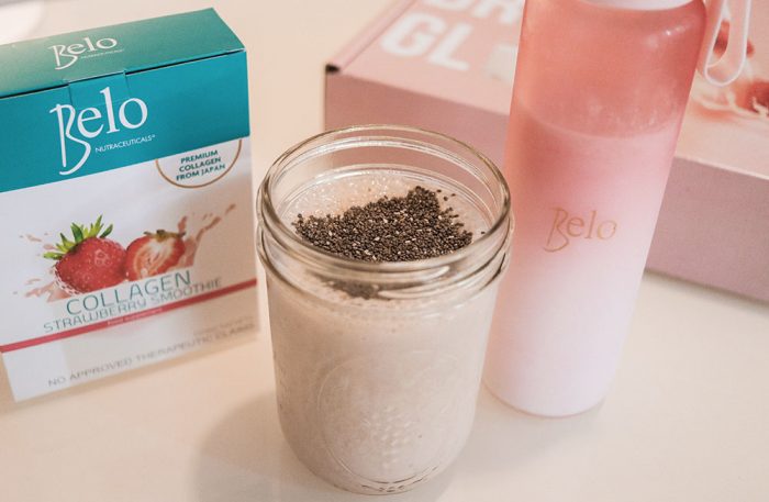 Belo Strawberry Collagen Smoothie Review and Recipe - Queen Of All You See